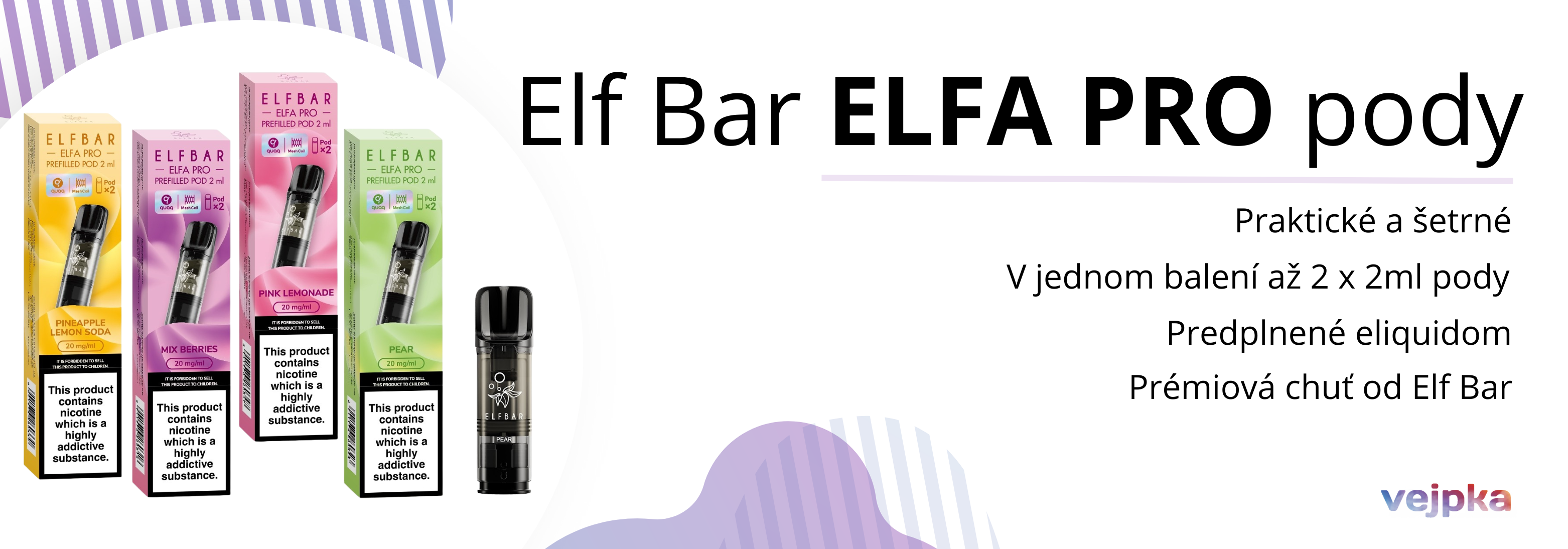 Skvelé chute s ELFA PODs za super cenu - Vejpka.sk